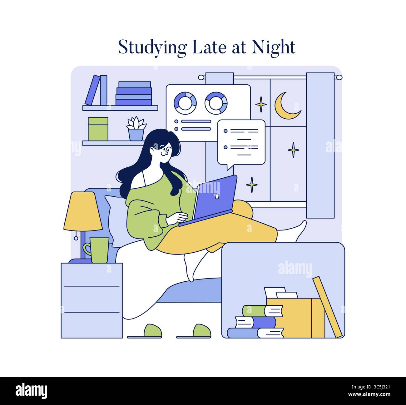 Night focus Stock Vector Images - Alamy