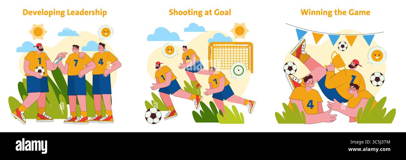 Teamwork achievement players Stock Vector Images - Alamy