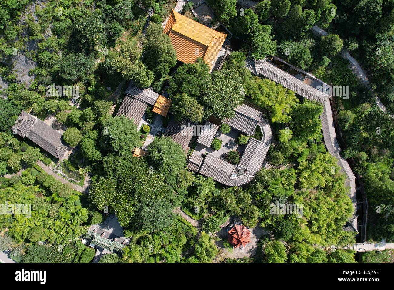 (250730) -- CHENGXIAN, July 30, 2025 (Xinhua) -- An aerial drone photo ...
