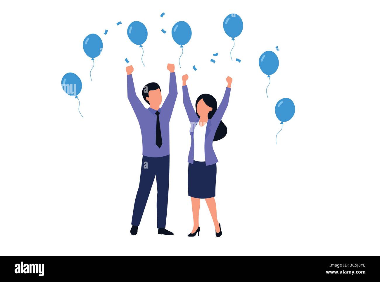 Celebrating growth Cut Out Stock Images & Pictures - Alamy