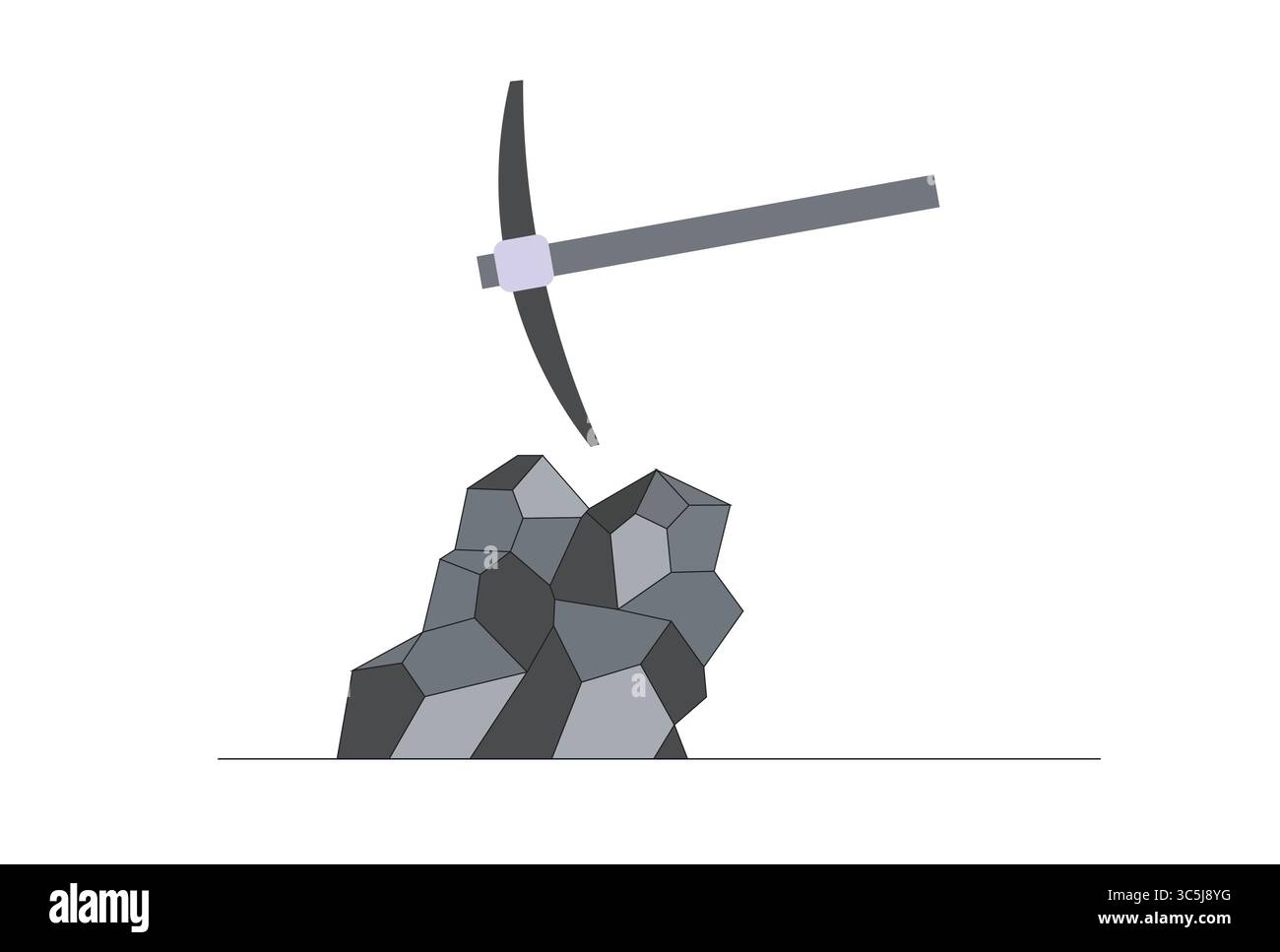 Mining progress Stock Vector Images - Alamy