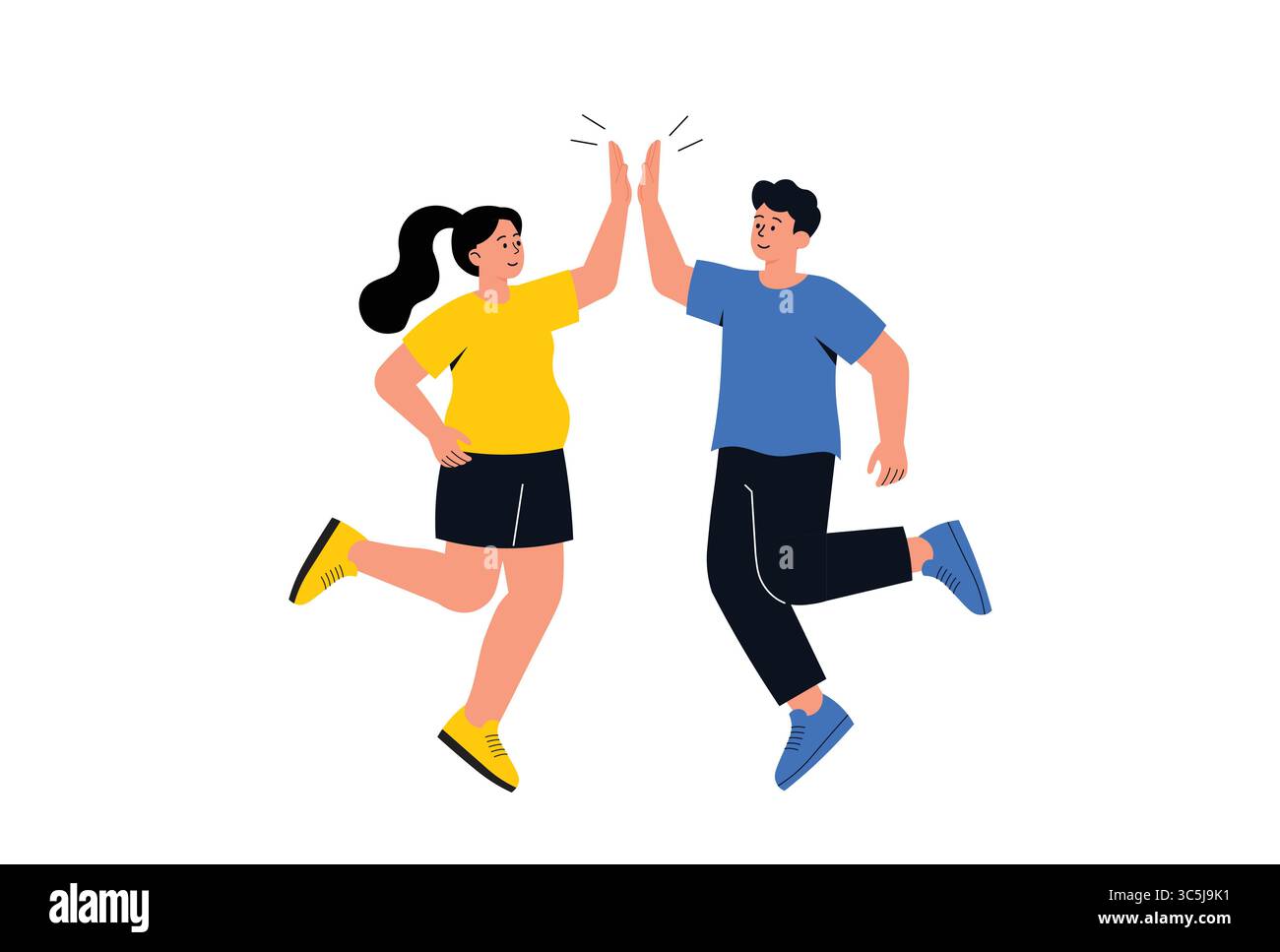 Happy modern student in Stock Vector Images - Alamy