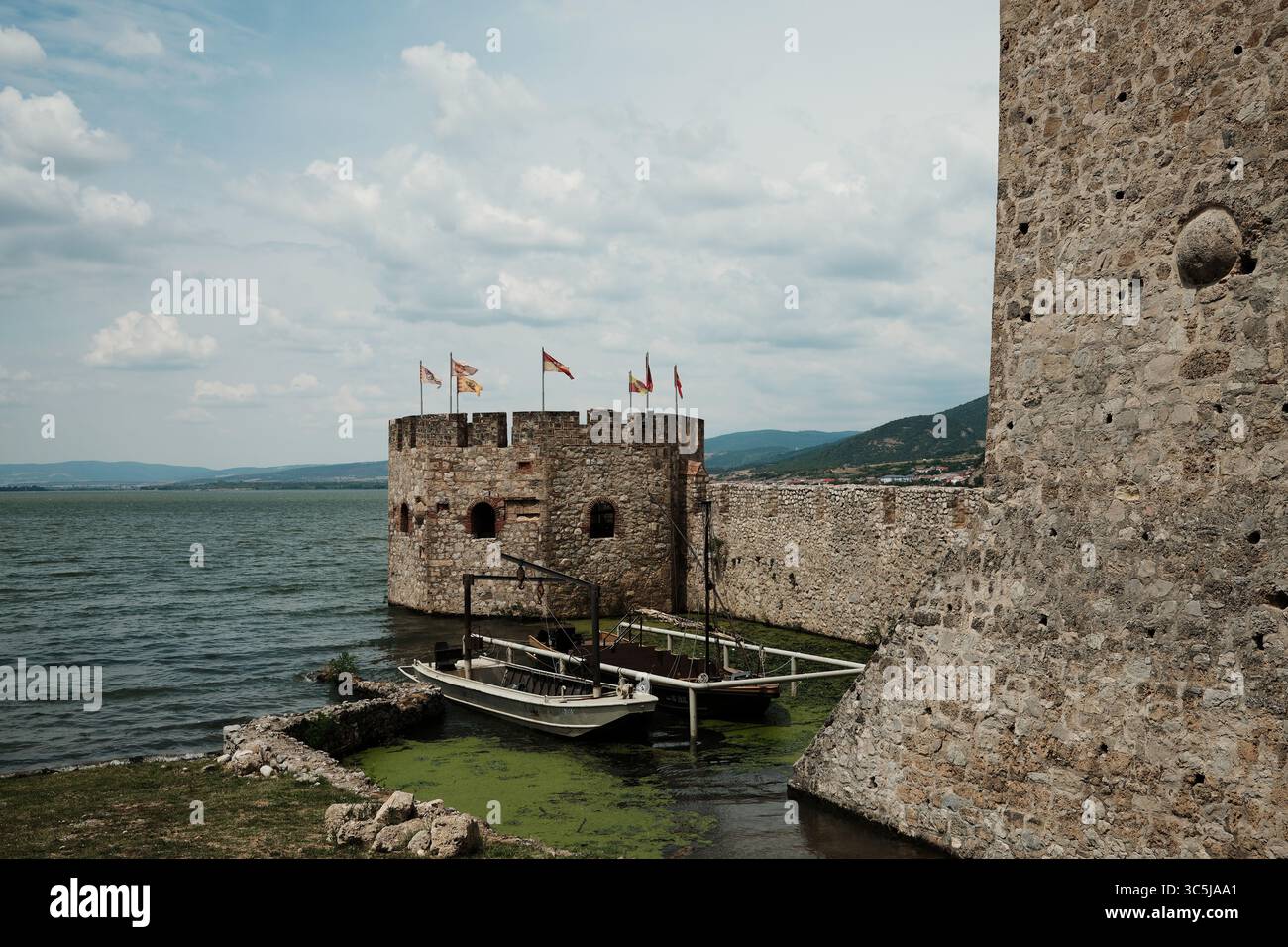 Boat docked near tower hi-res stock photography and images - Alamy