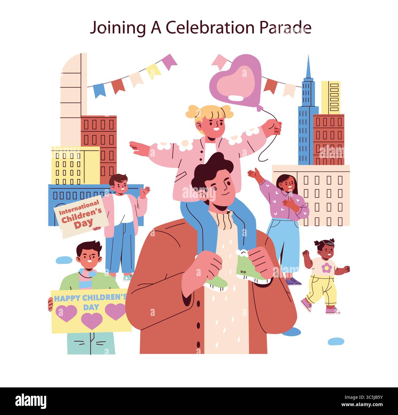 Childrens parade Stock Vector Images - Alamy