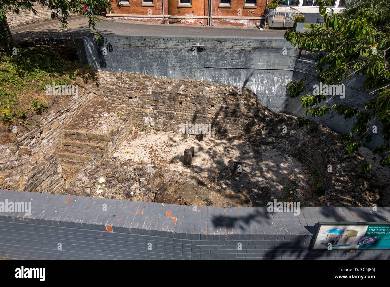 Part of defence of roman legionary fortress hi-res stock photography ...