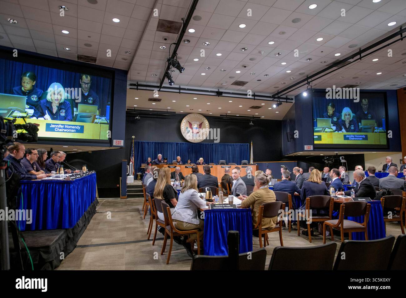 National Transportation Safety Board Chairwoman Jennifer Homendy speaks ...