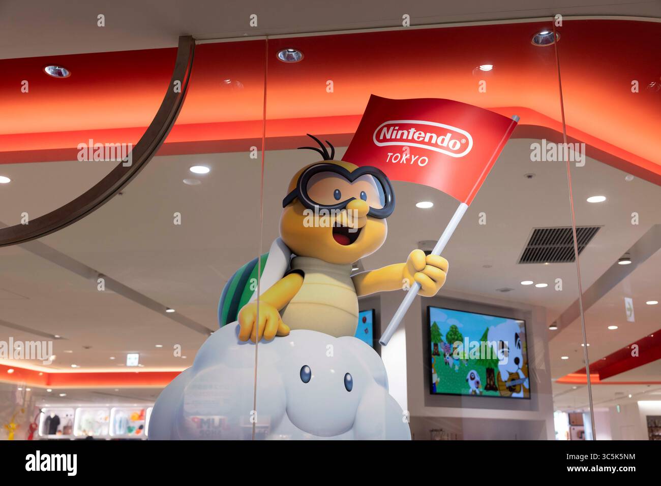 View of a Nintendo store in Shibuya. Video game and console producer ...