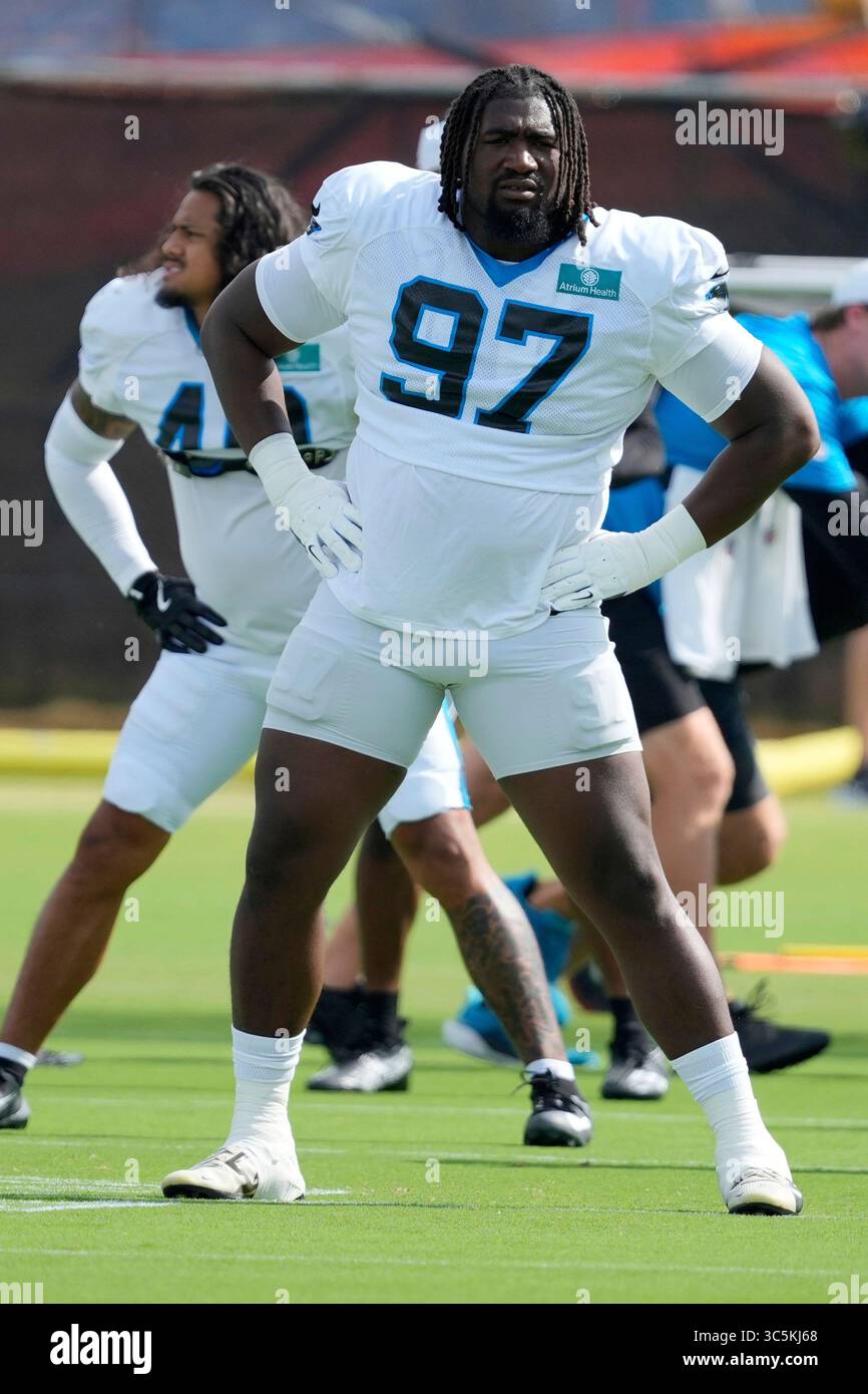 Carolina Panthers defensive tackle Bobby Brown III participates during ...