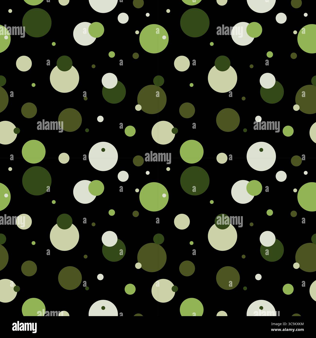 Polka Dot Pattern vector. Dots Green Color Seamless Background Stock ...
