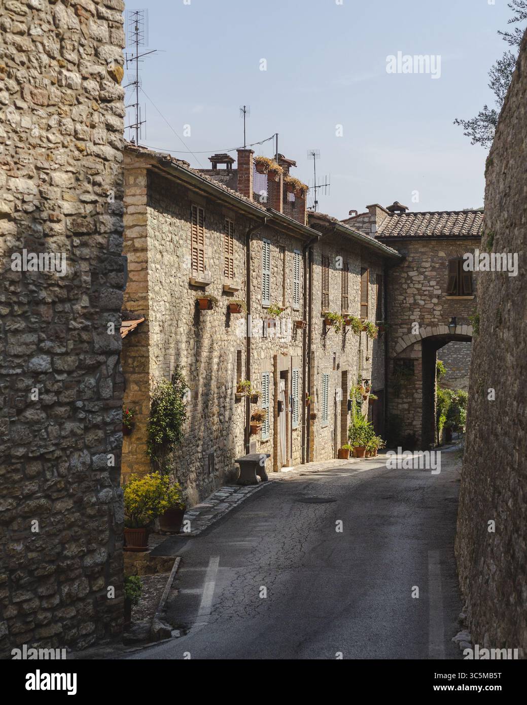 Shadows cast on cobblestone street hi-res stock photography and images ...