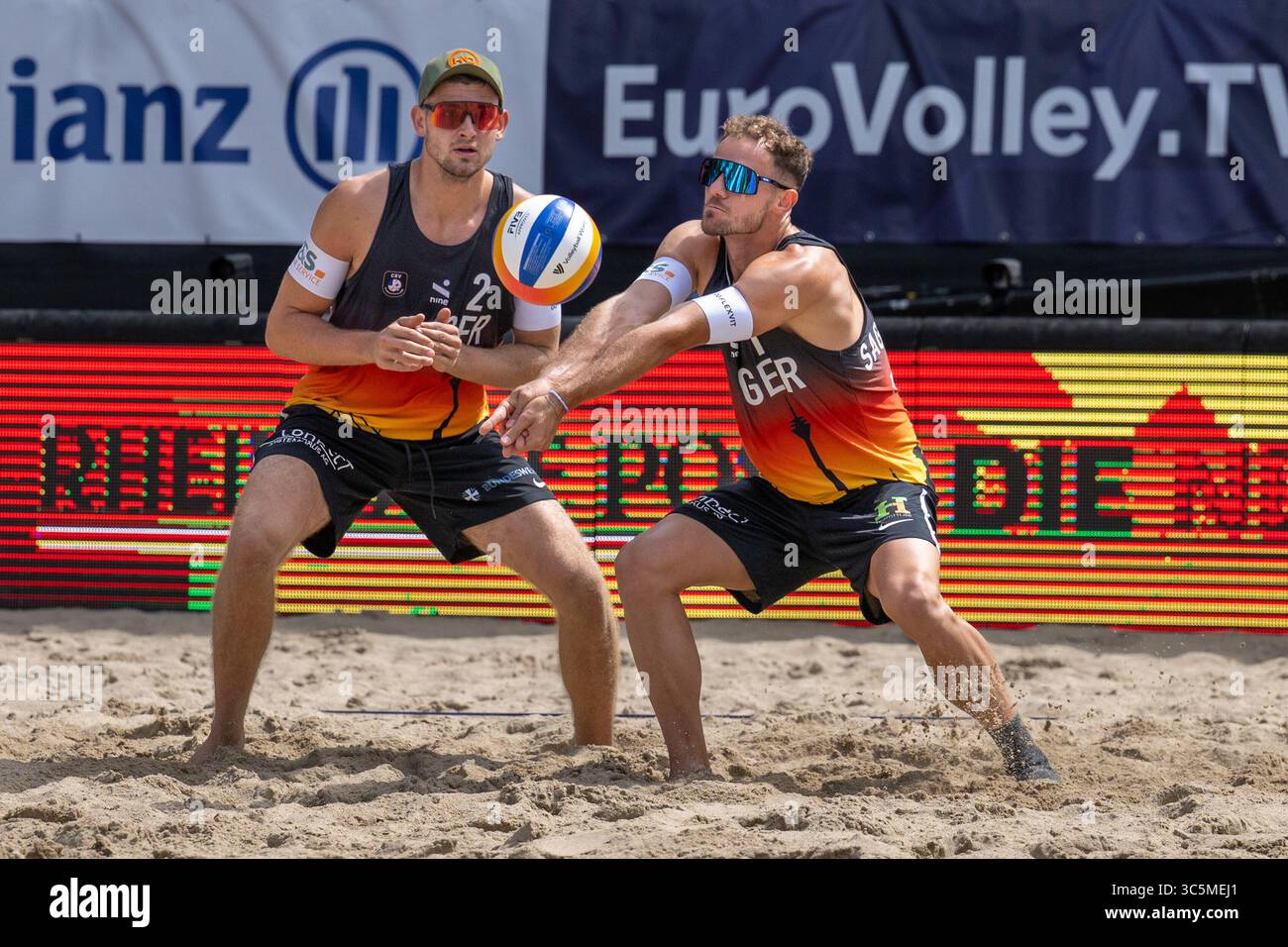 Jonas Sagstetter (GER), Benedikt Sagstetter (GER); European Championship - Beachvolleyball D ...