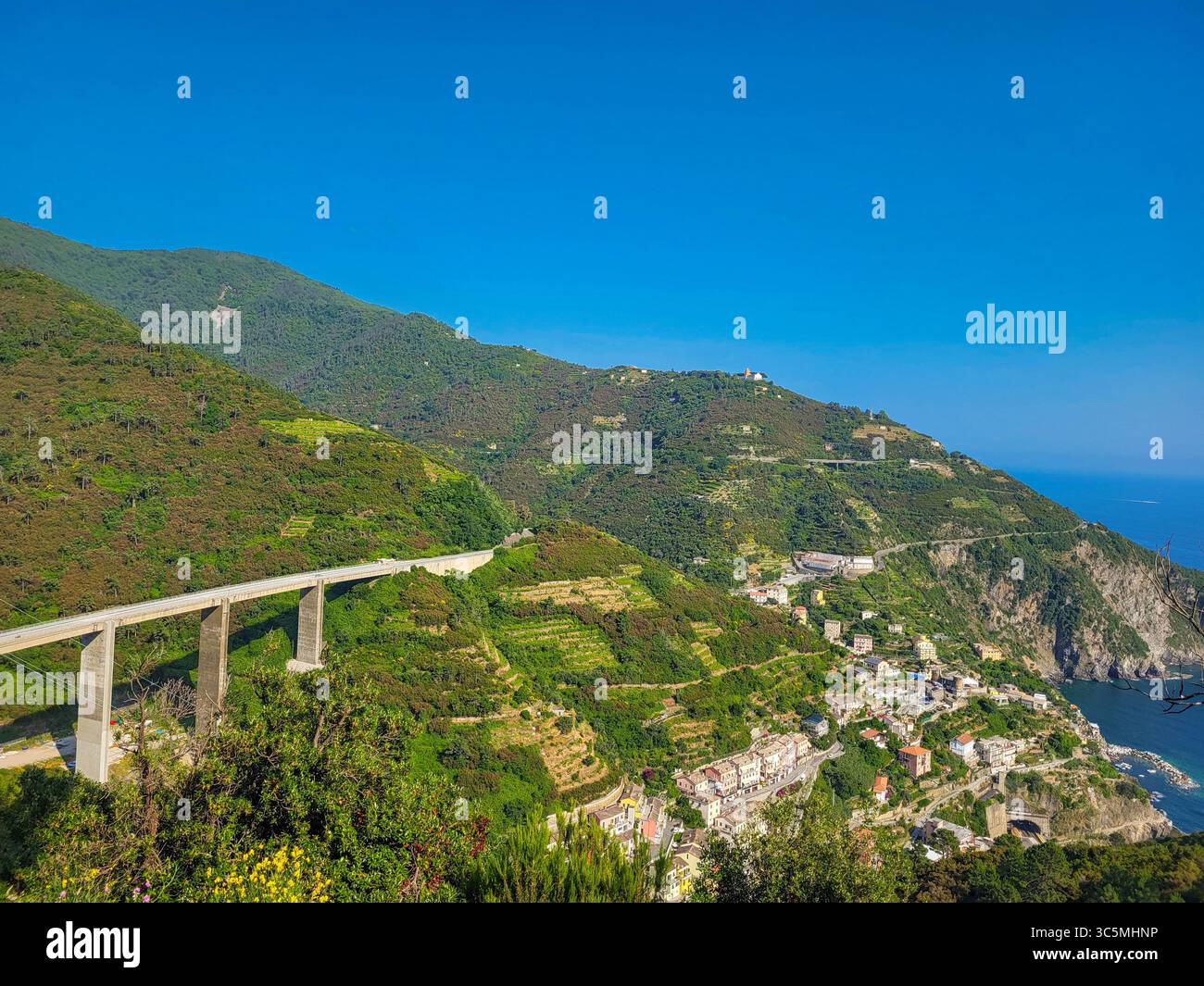 Scenic Hiking Trail from Vernazza to Corniglia in Cinque Terre, Liguria ...