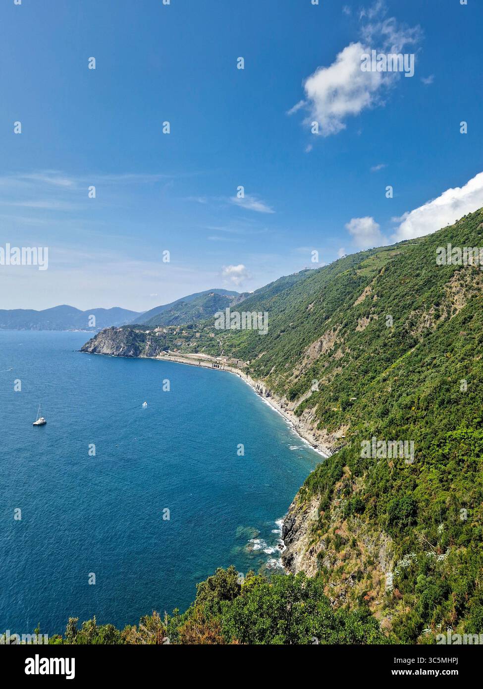 Scenic Hiking Trail from Vernazza to Corniglia in Cinque Terre, Liguria ...