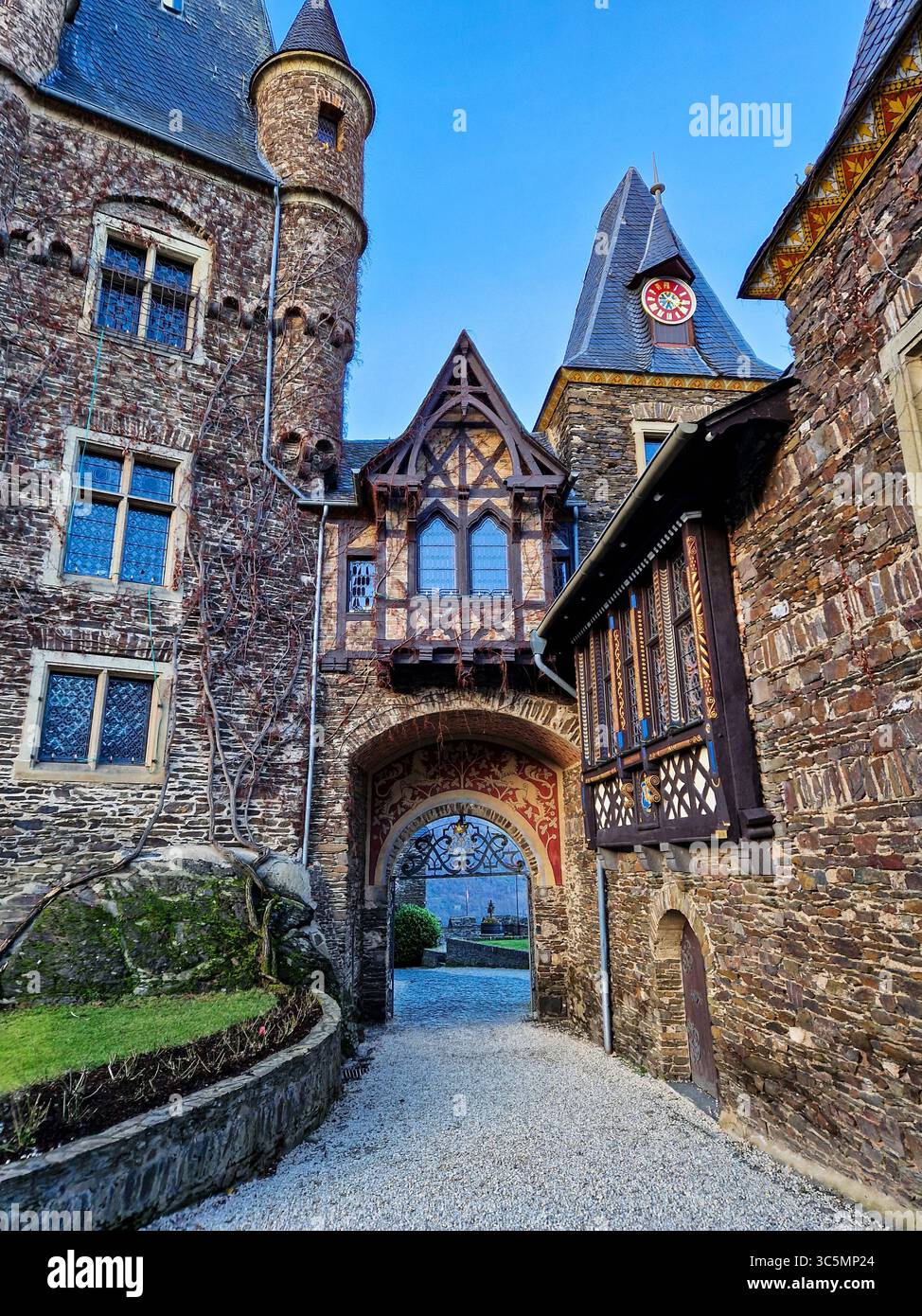 Sunset Over Cochem, Germany – Castle View Above the Moselle Riverside ...