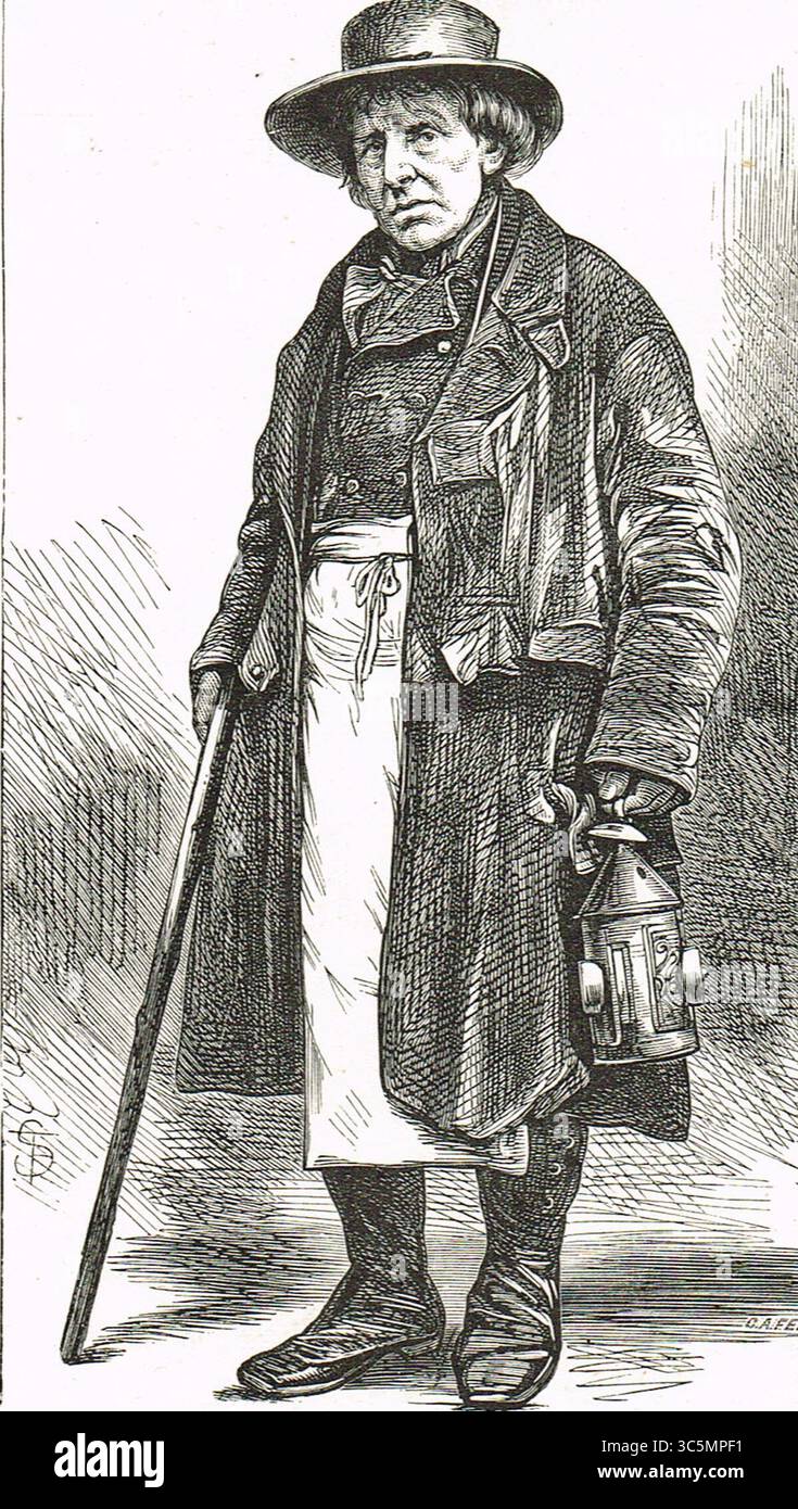 A Charley, a London Watchman of the 18th century Stock Photo - Alamy
