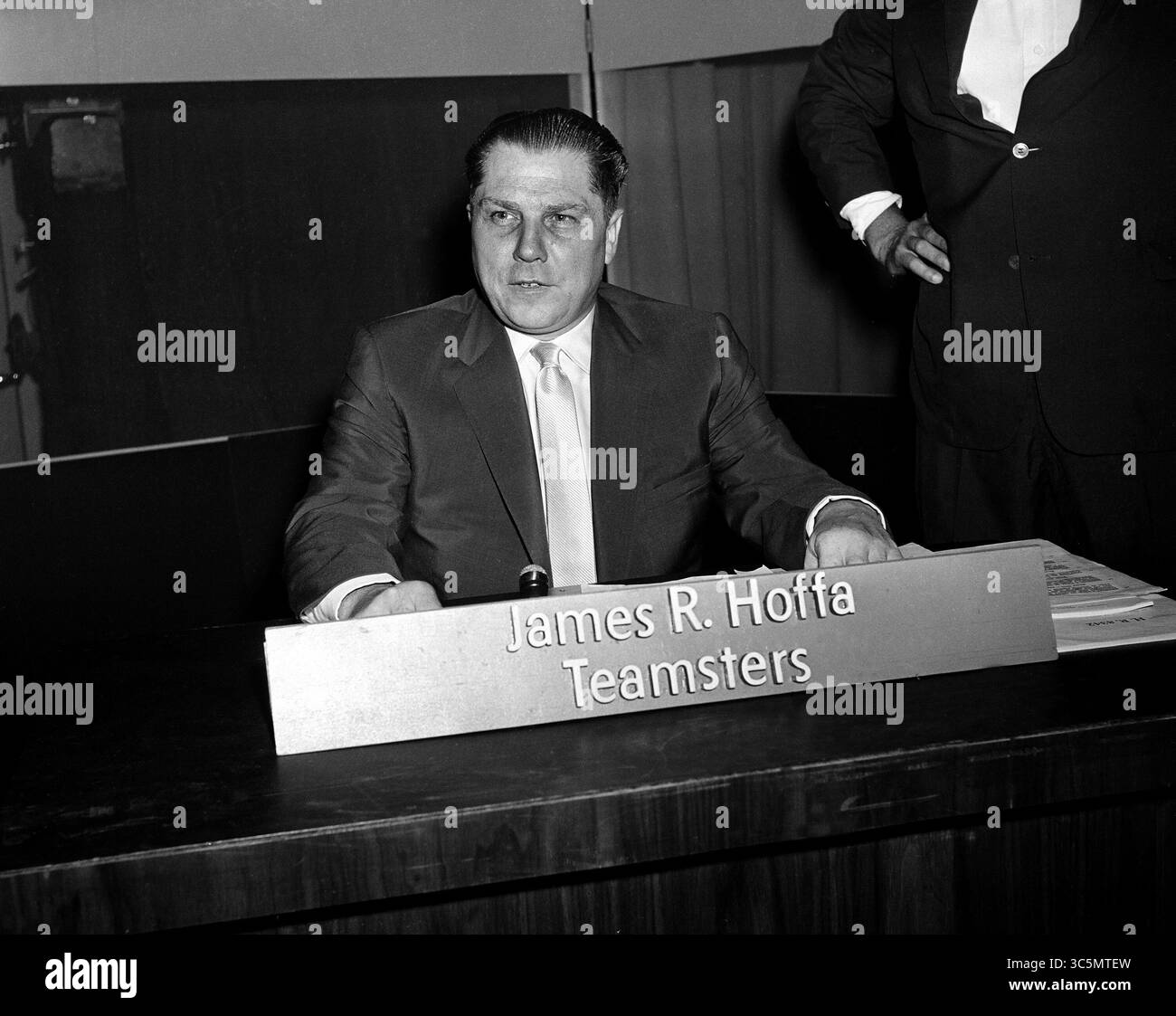 FILE - Jimmy Hoffa, president of the Temsters Union, poses shortly ...