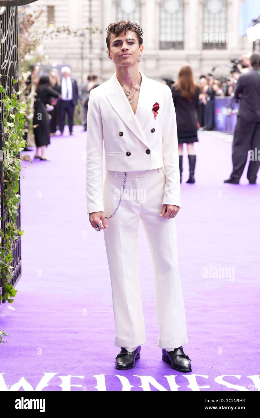 Oliver Watson arriving for the global premiere of season two of ...