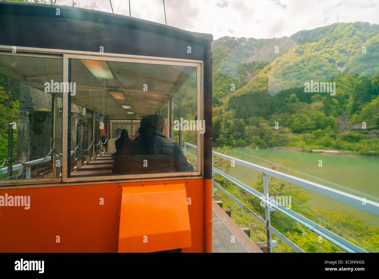 KUROBE, JAPAN - july 2 2025 Scenic railway in Kurobe gorge. High ...