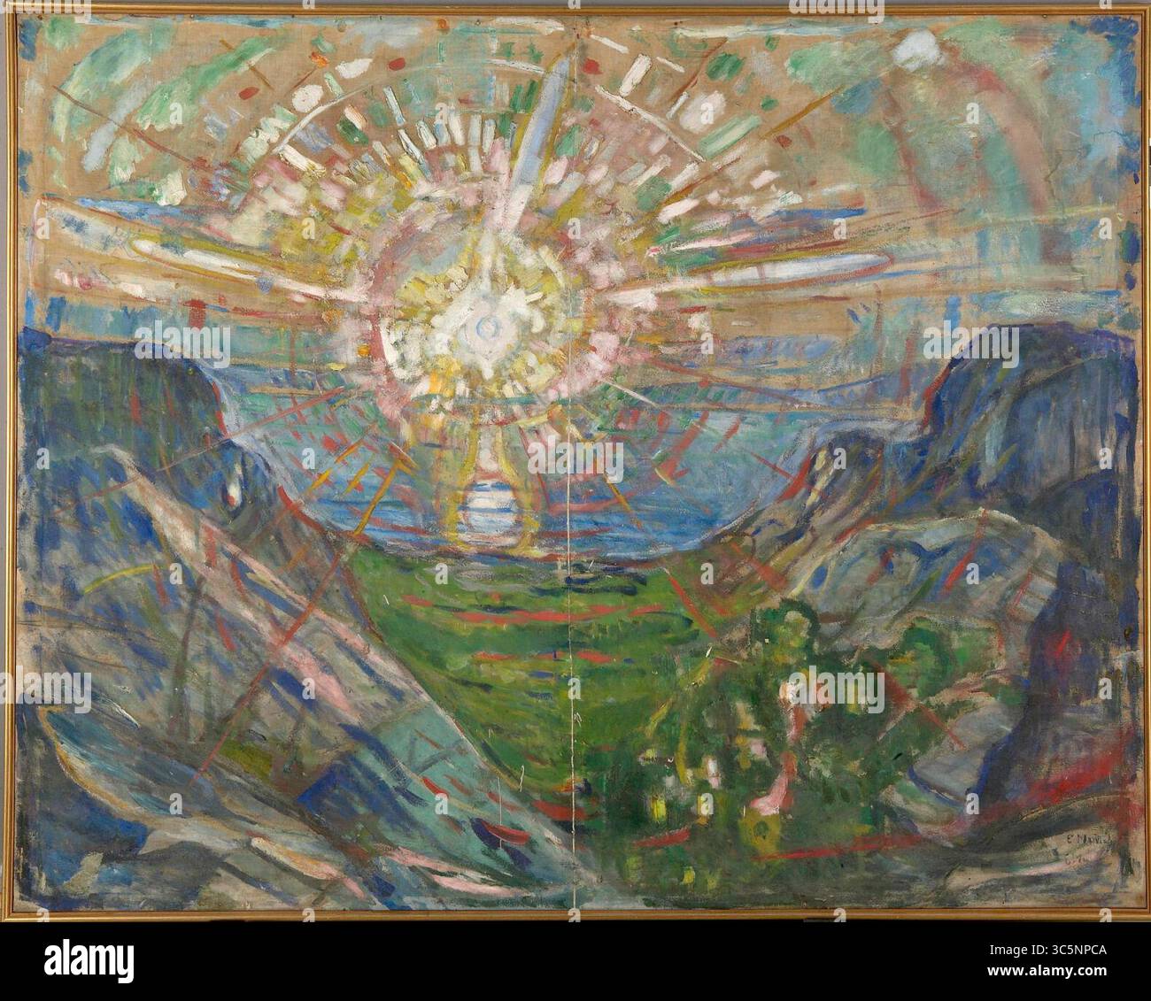 Edvard Munch - The Sun Stock Photo - Alamy