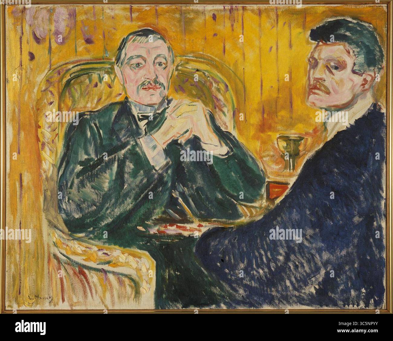 Edvard Munch - Torvald Stang and Edvard Munch Stock Photo - Alamy