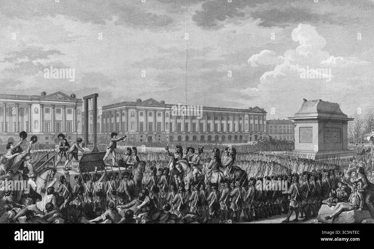 Execution of Louis XVI Stock Photo - Alamy
