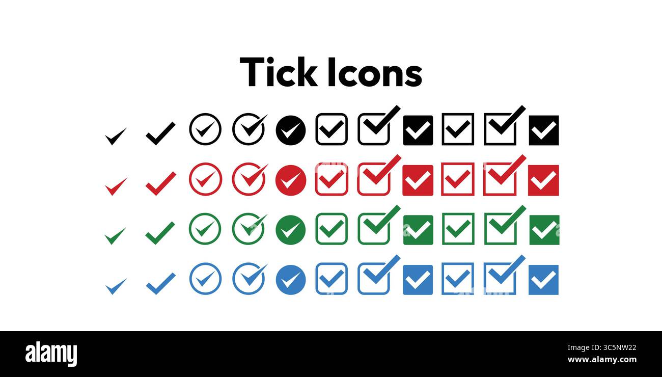 Vector checklist set Stock Vector Images - Alamy
