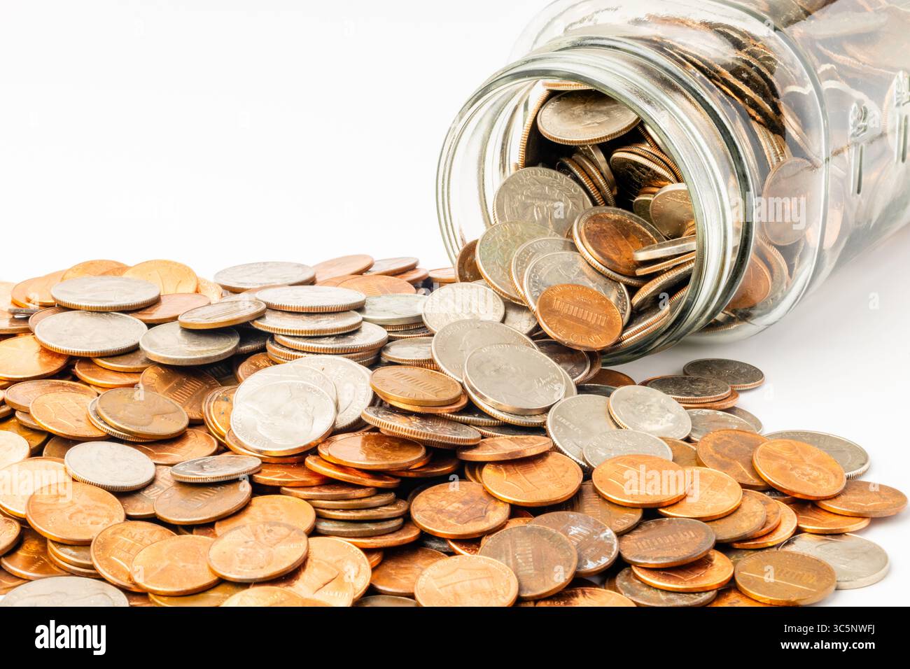 Digital coins jar bank hi-res stock photography and images - Alamy