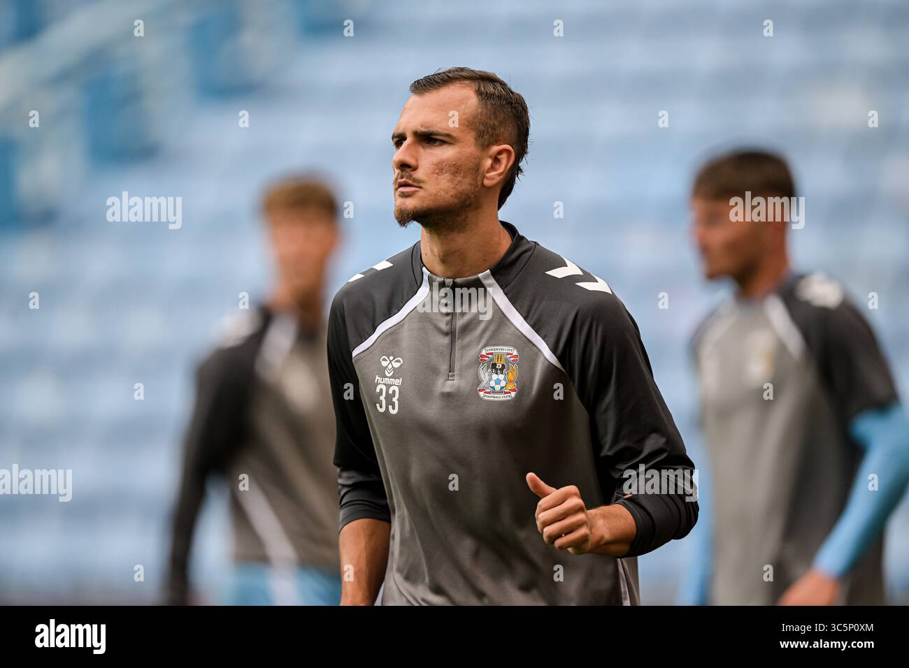 Miguel Angel Brau (33 Coventry City) warms up during the Pre-season ...