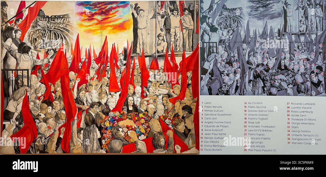 Italy, Bologna, Museum of Modern Art (MAMBo) - "Funerali di Togliatti ...