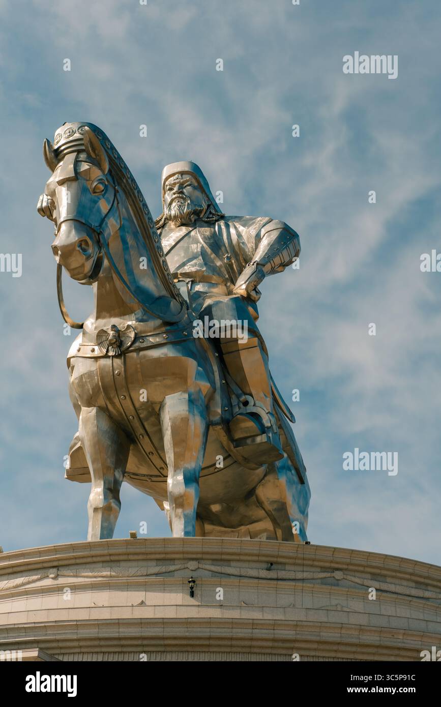 Ulaanbaatar, mongolia - 2 may 2025 aerial view of Genghis Khan Statue Complex . High quality ...