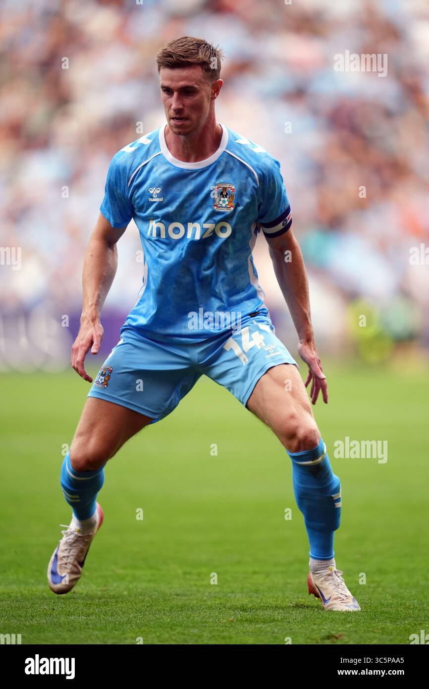 Coventry City's Ben Sheaf during a pre season friendly match at the ...