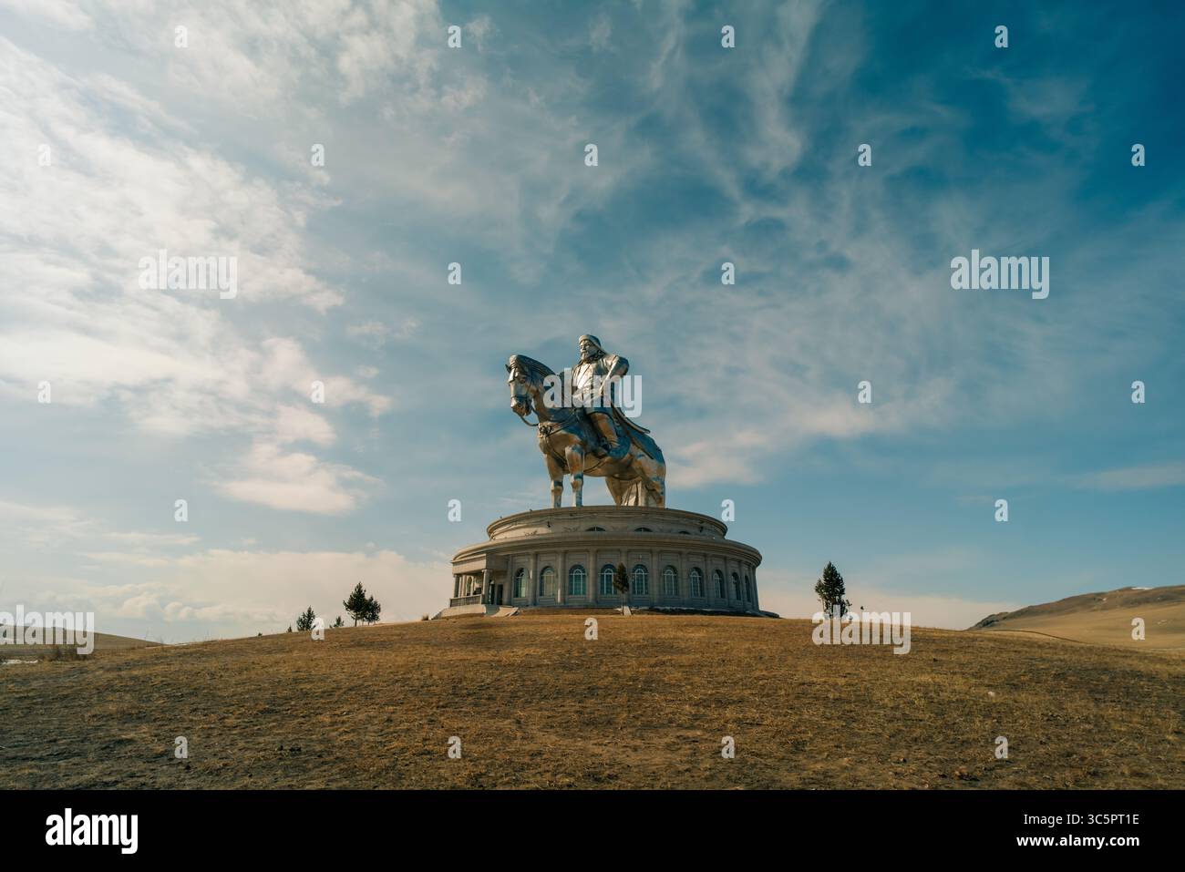 Ulaanbaatar, mongolia - 2 may 2025 aerial view of Genghis Khan Statue Complex . High quality ...