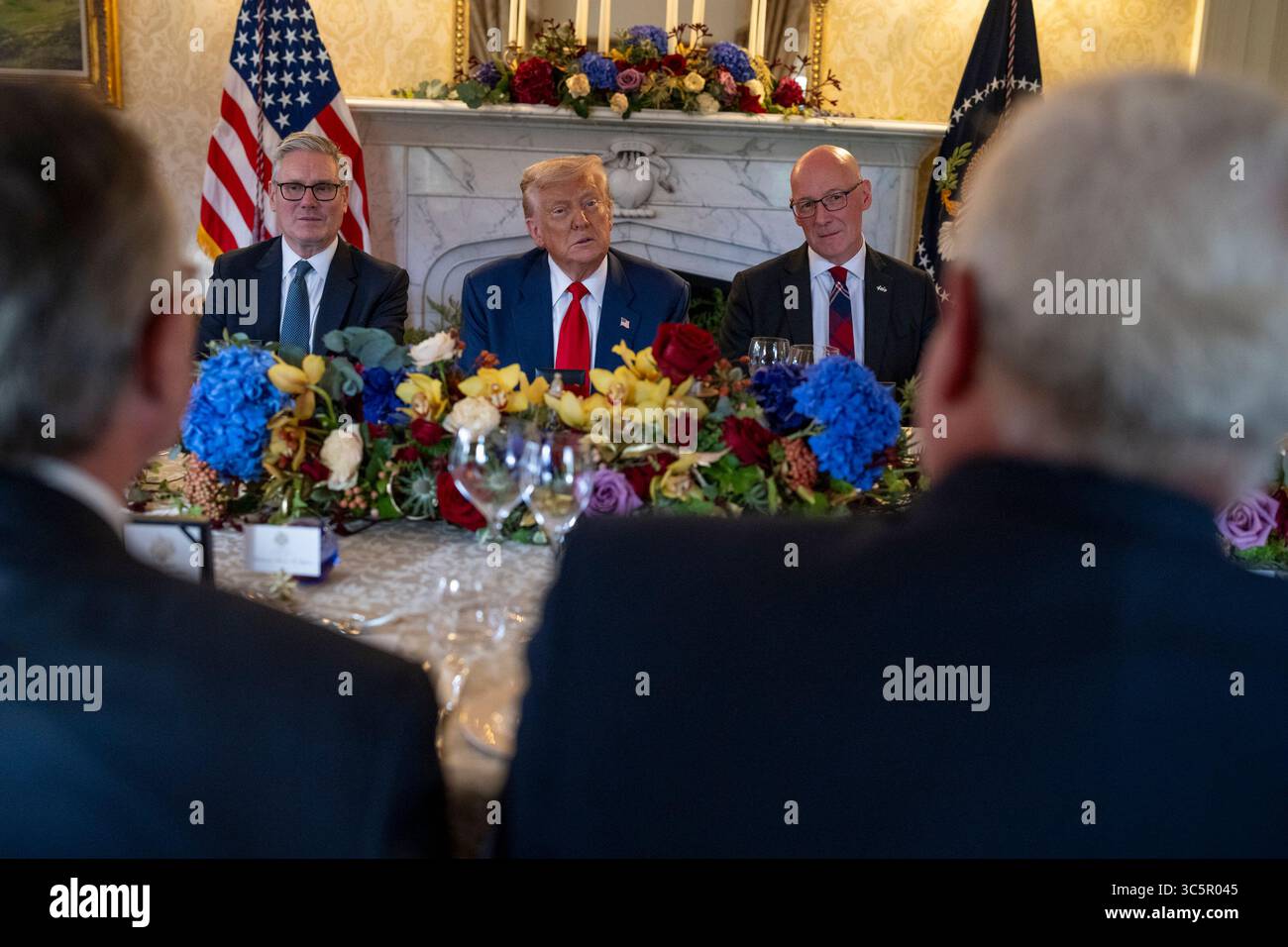 President Donald Trump attends a Legends Tour Championship VIP Dinner ...