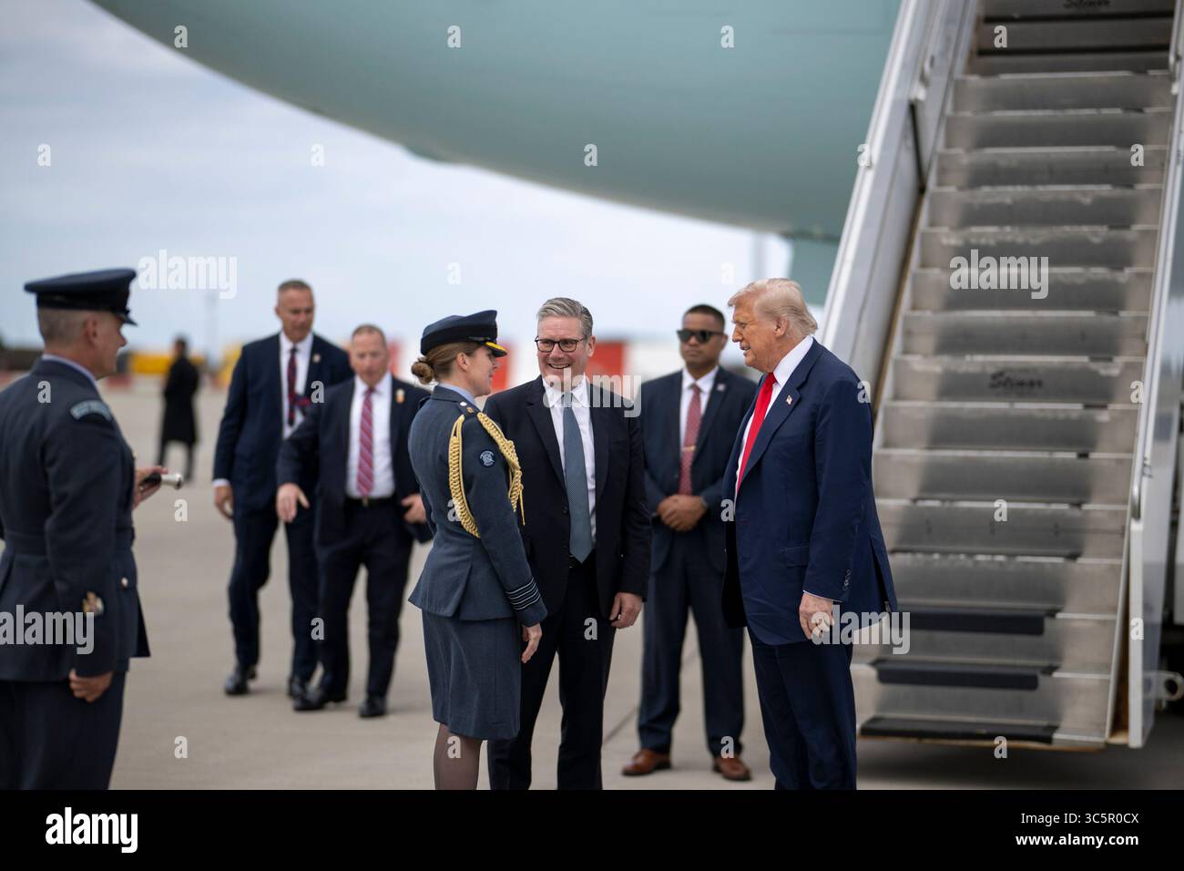 President Donald Trump, with U.K. Prime Minister Keir Starmer, is ...