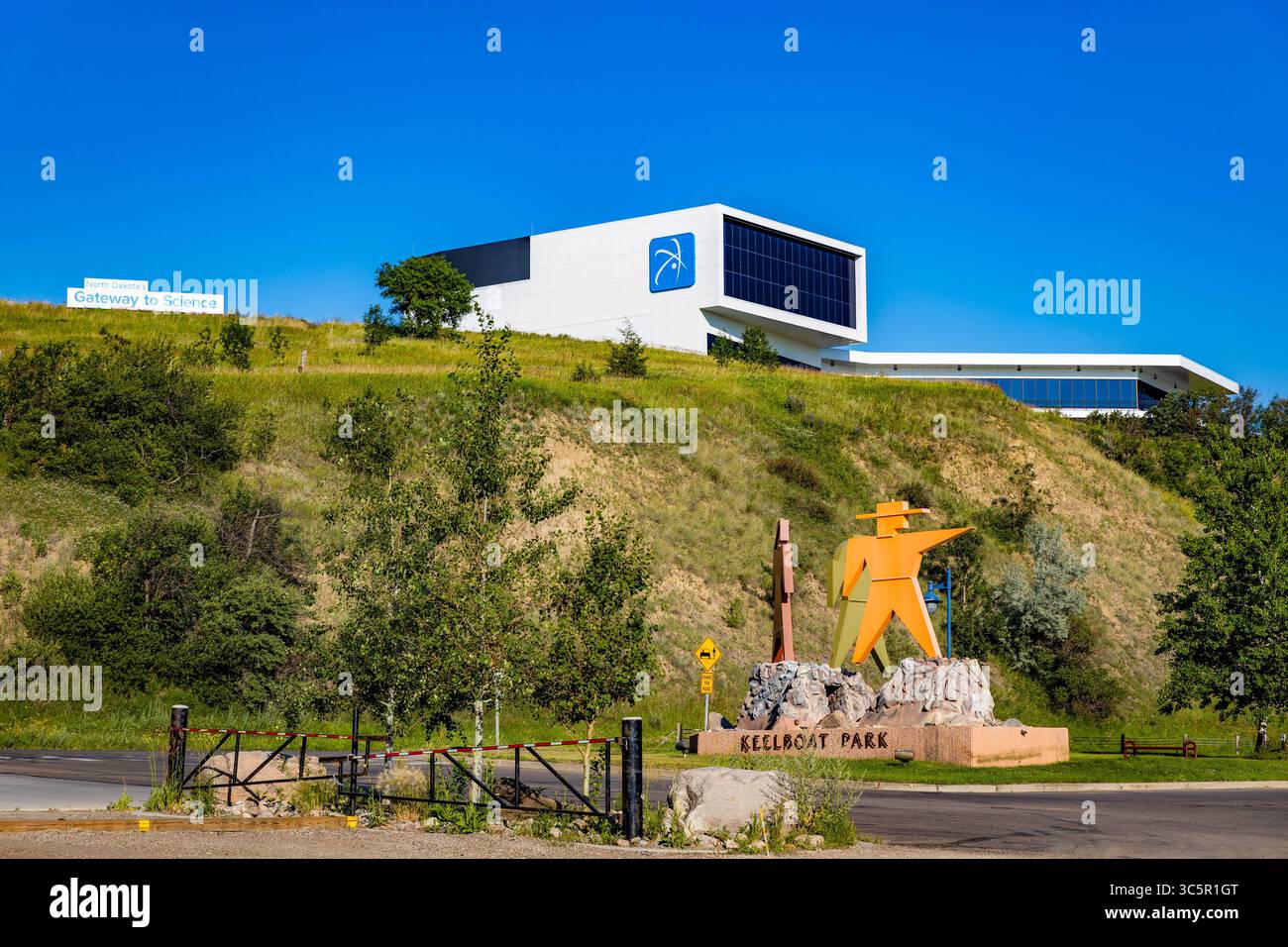 Bismarck, ND, USA - July 08, 2025: The modern exterior of the North ...