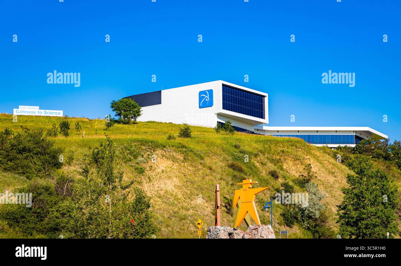 Bismarck, ND, USA - July 08, 2025: The modern exterior of the North ...