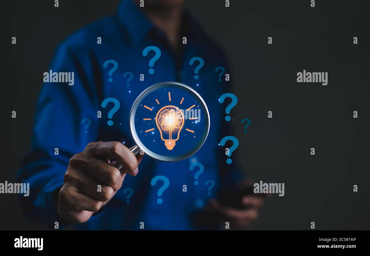 The concept of using creative thinking to help solve problem. Innovation patent, Find solution ...