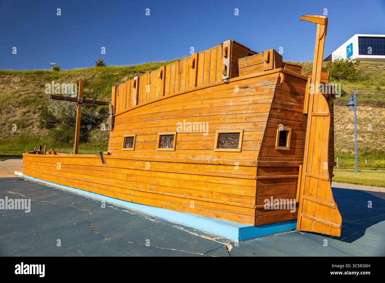 Bismarck, ND, USA - July 08, 2025: A detailed view of the 55-foot full ...