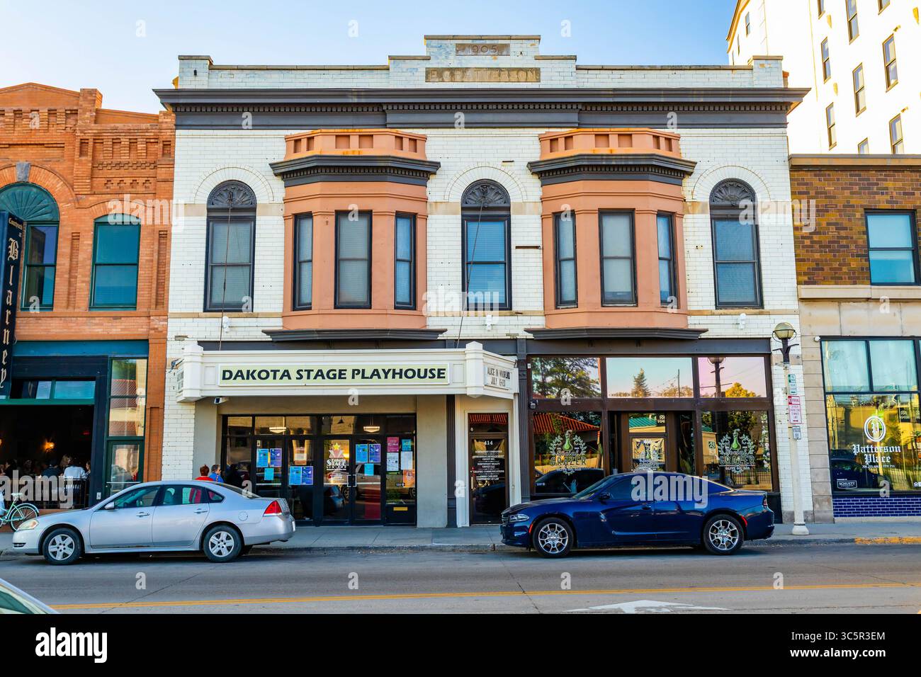 Bismarck, ND, USA - July 08, 2025: A lively street scene in downtown ...