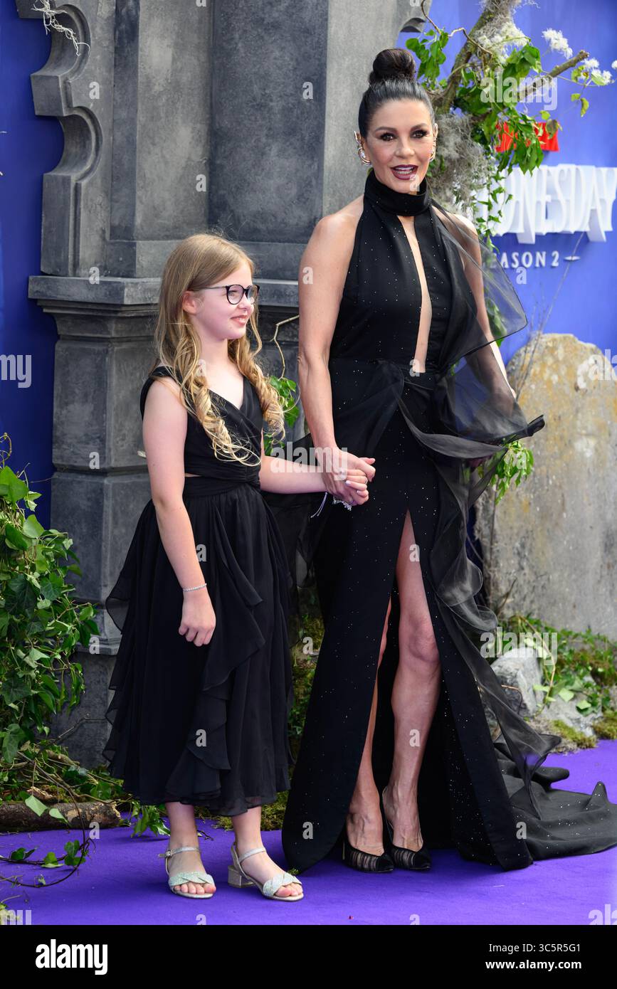 London, UK. July 30th, 2025. Catherine Zeta Jones and her niece Ava at ...