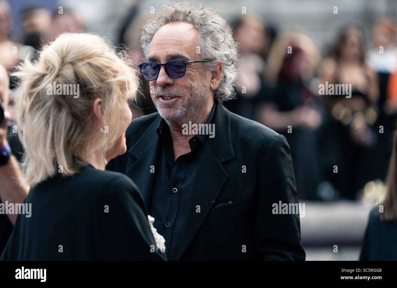 LONDON, ENGLAND - JULY 30: Joanna Lumley and Tim Burton attend the ...