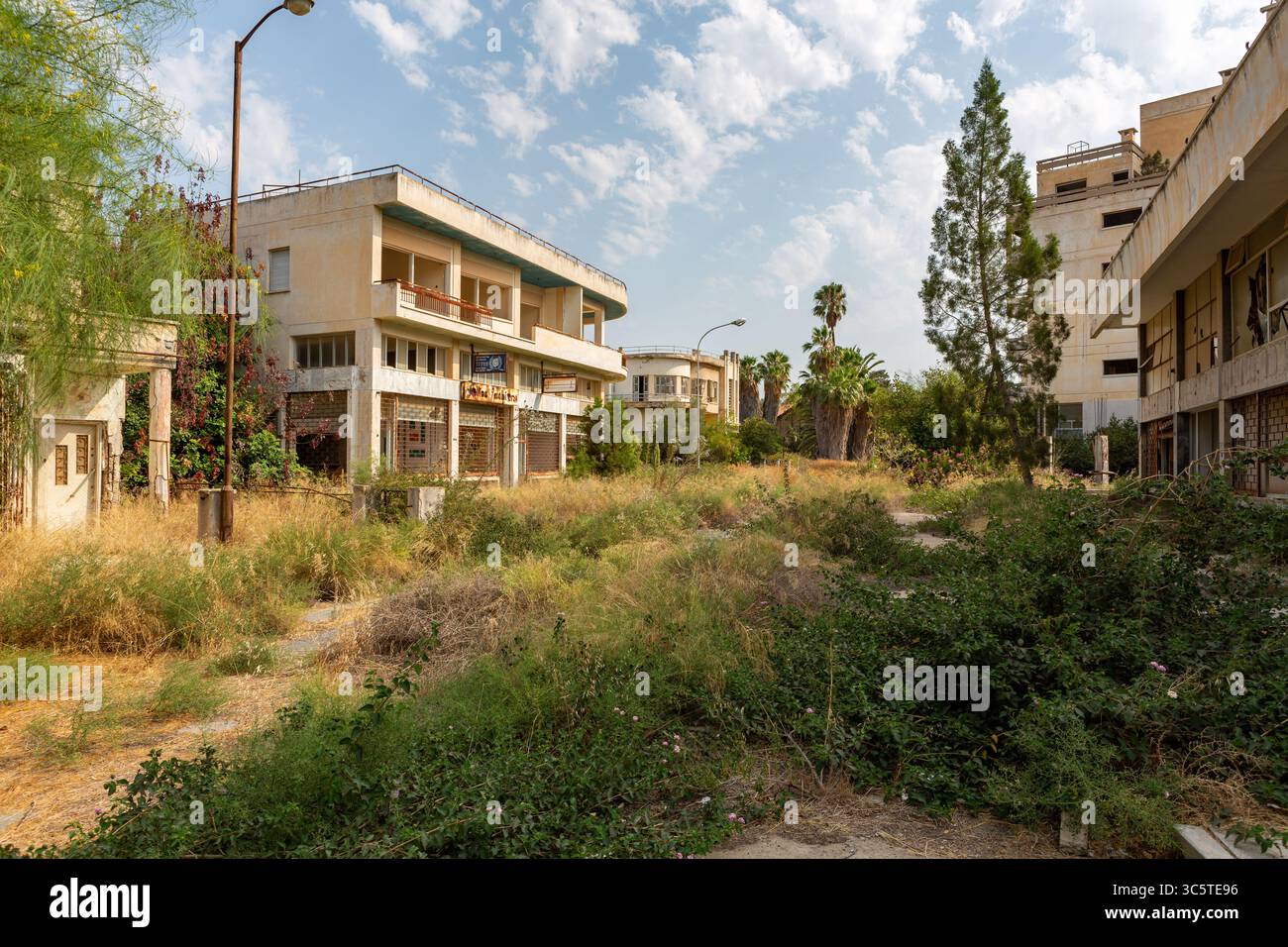 Varosha quarter od Famagusta, abandoned after the turkish invasion in ...