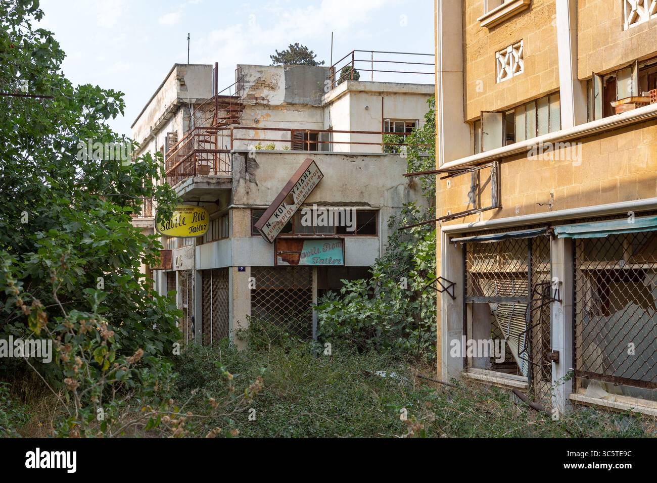 Varosha quarter od Famagusta, abandoned after the turkish invasion in ...