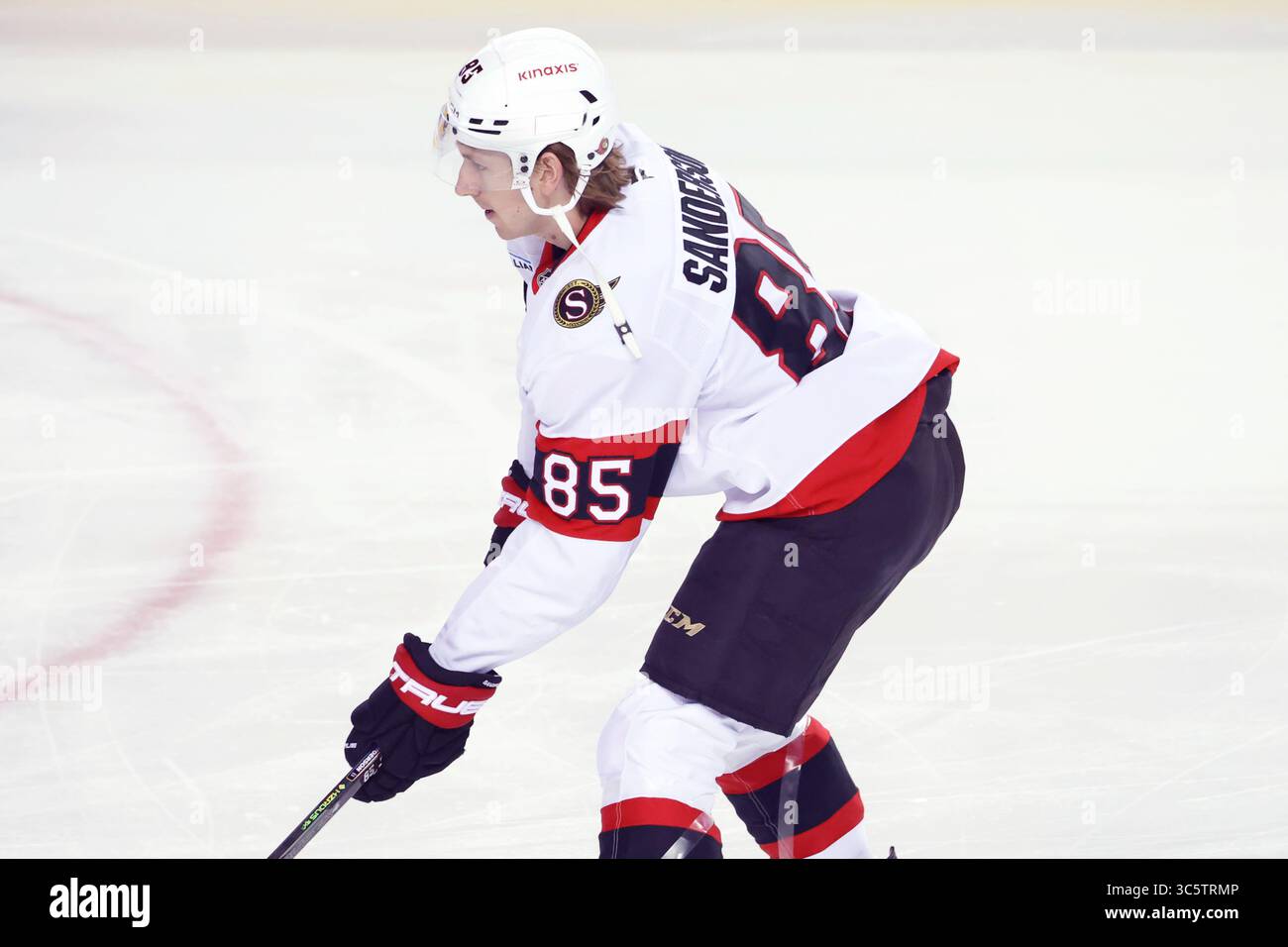 Profile photo on Ottawa Senators D Jake Sanderson during an NHL ...