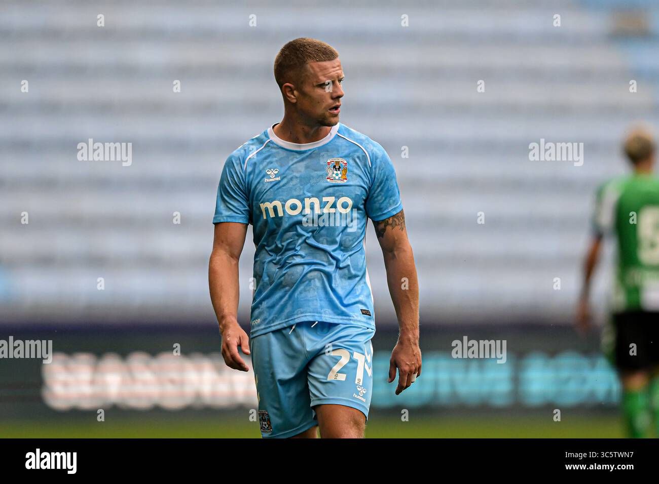 Jake Bidwell (21 Coventry City) looks on during the Pre-season Friendly ...