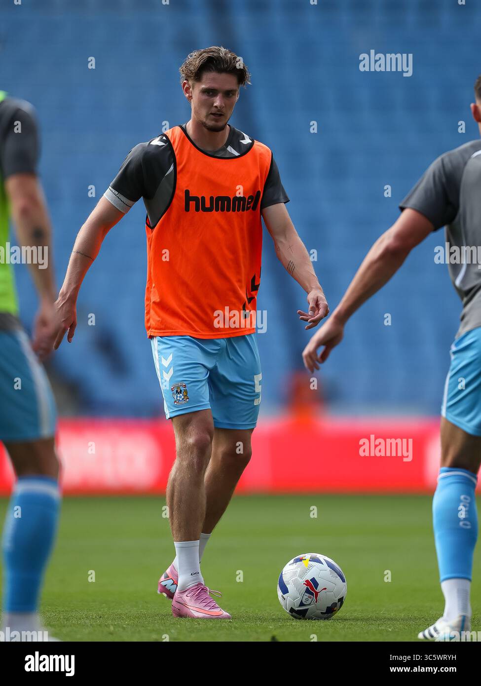 Coventry, UK. 30th July 2025. Jack Rudoni of Coventry City warms up ...