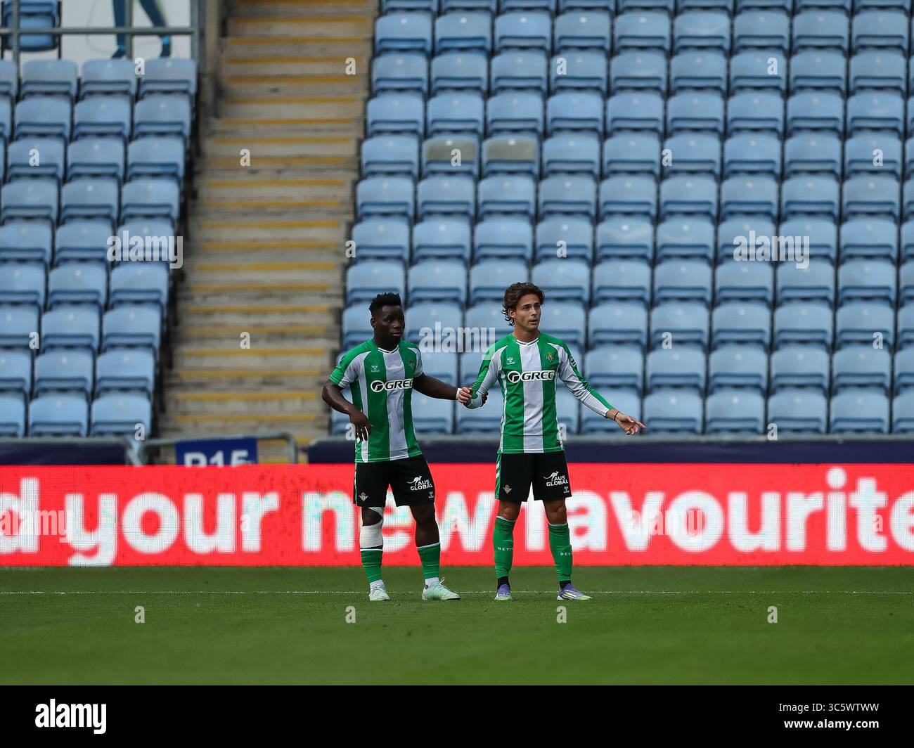 Coventry, UK. 30th July 2025. Rodrigo Riquelme snd Mawuli Mensah of ...