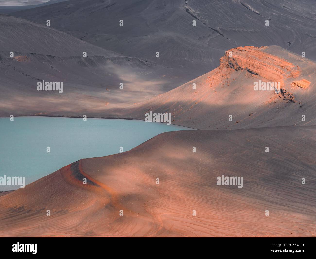 Volcanic crater lake reddish hi-res stock photography and images - Alamy