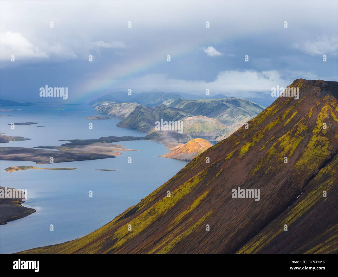 Aerial perspective icelands moss hi-res stock photography and images ...