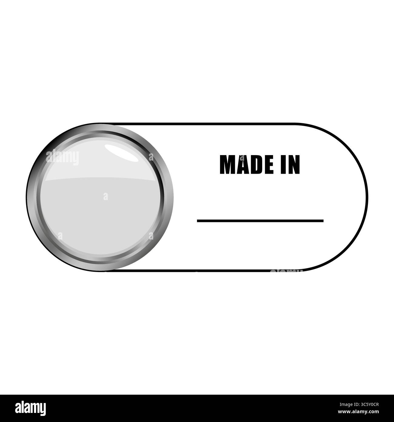Made in label. Quality stamp Vector. Product origin mark. Information ...